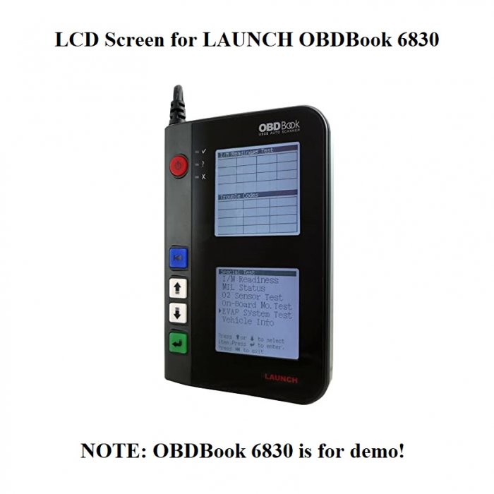 LCD Screen Display Replacement for LAUNCH OBD Book OBDBook 6830|LAUNCH ...