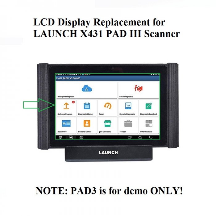 LCD Display Screen Replacement for LAUNCH X431 PAD III PAD3|LAUNCH-X431 ...