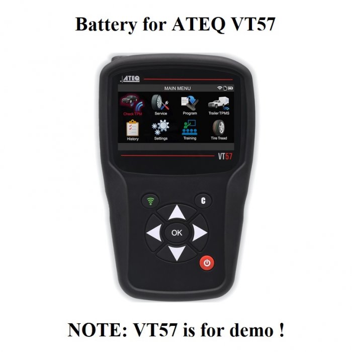 Battery Replacement for ATEQ VT57 TPMS Tool|ATEQ-VT57|ATEQ TPMS