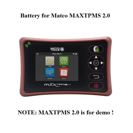 Battery Replacement for Matco Maximus TPMS 2.0 MAXTPMS 2.0|Matco ...
