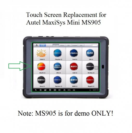Touch Screen Digitizer Replacement of Autel MaxiSys Mini MS905|Autel ...
