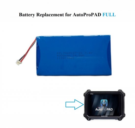 Battery Replacement for XTOOL AutoProPAD FULL Key Programmer|XTOOL ...