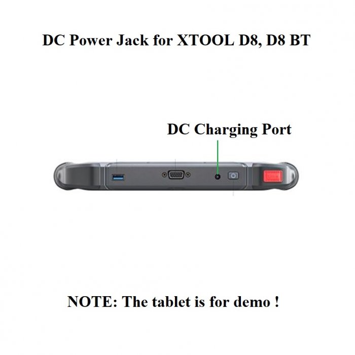DC Power Jack Socket Charging Port for XTOOL D8 D8BT Scanner|XTOOL-D8 ...