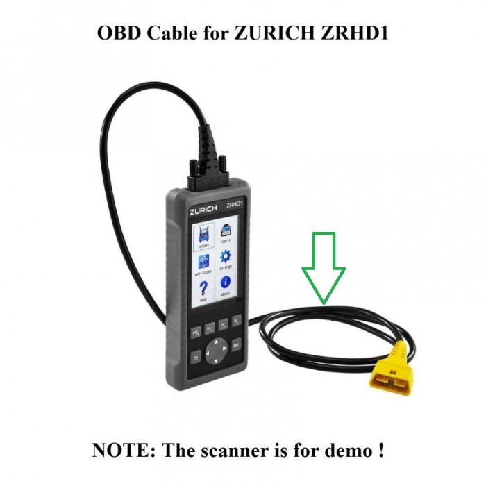 OBD2 Cable Diagnostic Cable for ZURICH ZRHD1 Truck Scanner|ZURICH-ZRHD1 ...