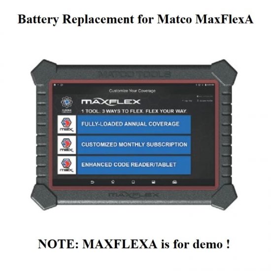 Battery Replacement for Matco Tools MaxFlexA Scanner|Matco-MaxFlex-A ...