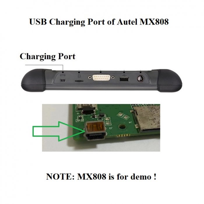 USB Charging Port USB Connector for Autel MaxiCheck MX808 808TS|Autel ...