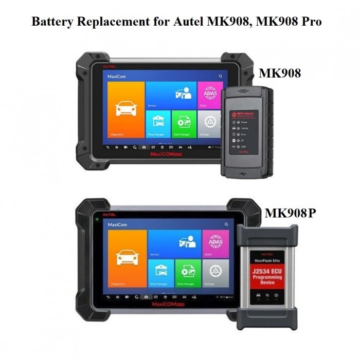 Battery Replacement for Autel MaxiCOM MK908 MK908Pro Scan Tool|Autel ...