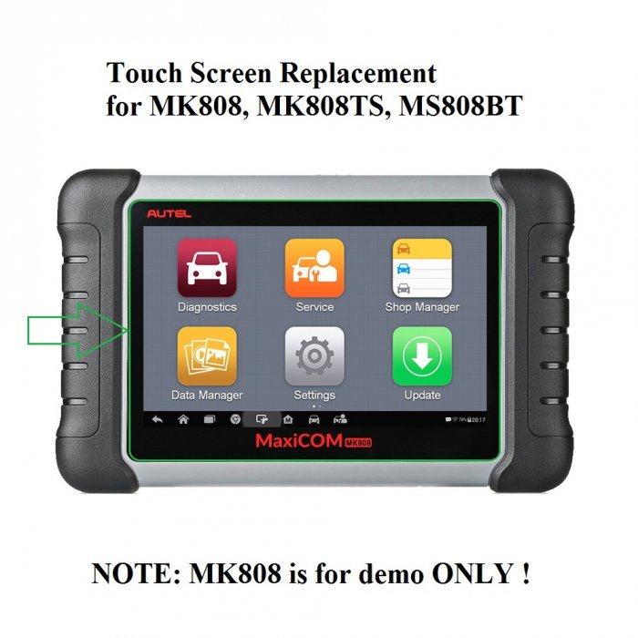 Touch Screen Digitizer Replacement for Autel MaxiCOM MK808 TS BT|Autel ...
