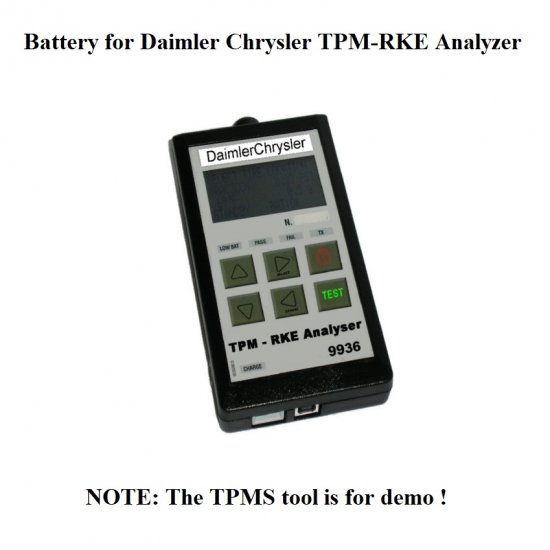 Battery Replacement For Daimler Chrysler TPM-RKE Analyzer 9936|DC-9936 ...