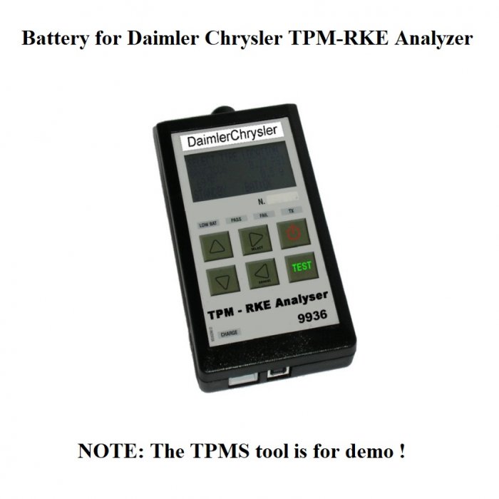Battery Replacement For Daimler Chrysler TPM-RKE Analyzer 9936|DC-9936 ...