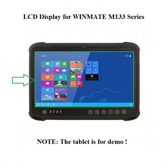 LCD Screen Display Replacement for Winmate M133 Series Tablet|Winmate ...