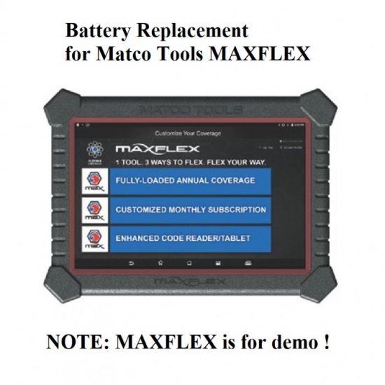 Battery Replacement for Matco Tools MAXFLEX Scanner MDMAXFLEX|Matco ...