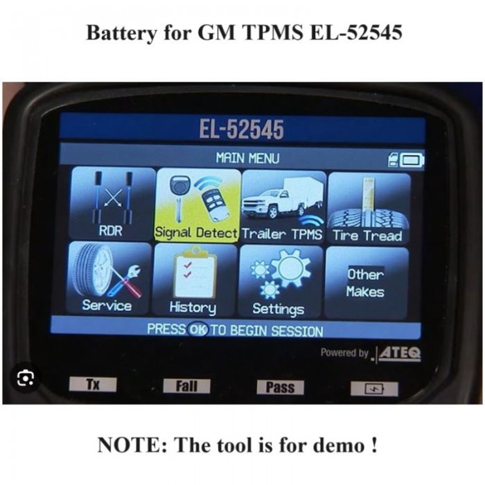 Battery Replacement for GM TPMS and RF Tool EL-52545|GM-EL-52545|ATEQ TPMS