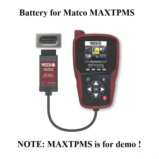 Battery Replacement for Matco Tools MAXTPMS MDMAXTPMS|Matco-MDMAXTPMS ...