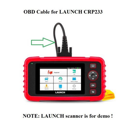 OBD2 Cable Diagnostic Cable for LAUNCH CRP233 Scan Tool|LAUNCH-CRP233 ...