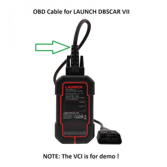 OBD2 Cable Diagnostic Cable for LAUNCH X431 IMMO Plus DBSCAR VII|LAUNCH ...