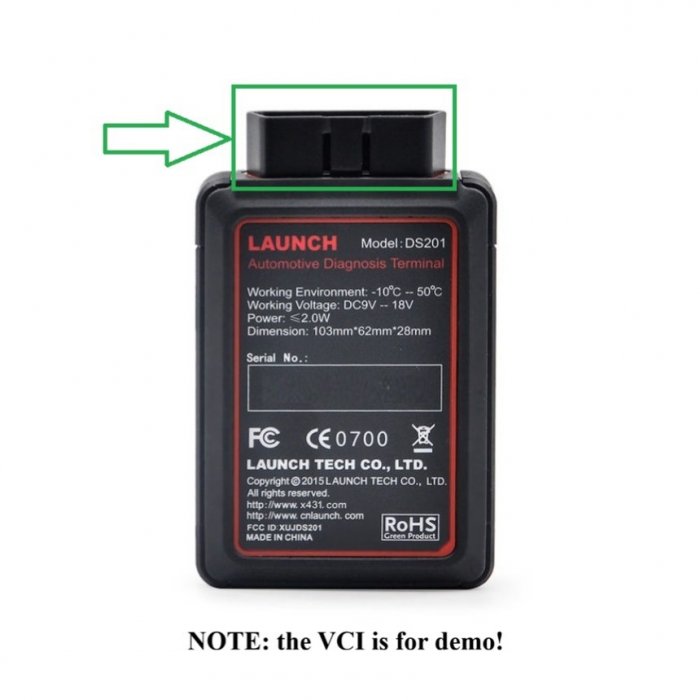 OBD Connector OBD Port Replacement for LAUNCH DBSCAR DS201 VCI|LAUNCH ...