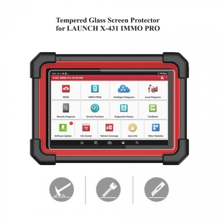 Tempered Glass Screen Protector for LAUNCH X431 IMMO PRO|LAUNCH-X431 ...
