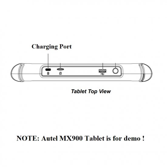USB Charging Cable for Autel MaxiCheck MX900 MX900-TS Scanner|Autel ...