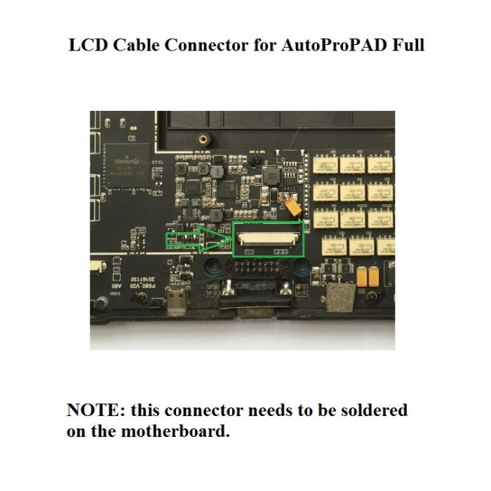 LCD Screen Display Cable Connector for XTOOL AutoProPAD Full|AutoProPAD-Full|XTOOL Accessories