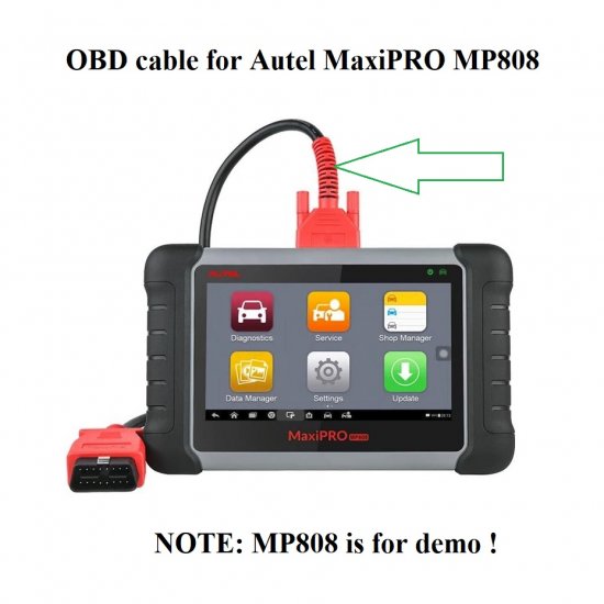 OBD2 Cable Diagnostic Cable for Autel MaxiPRO MP808 MP808K|Autel-MP808 ...