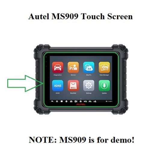 Touch Screen Digitizer Replacement for Autel MaxiSys MS909|Autel-MS909 ...