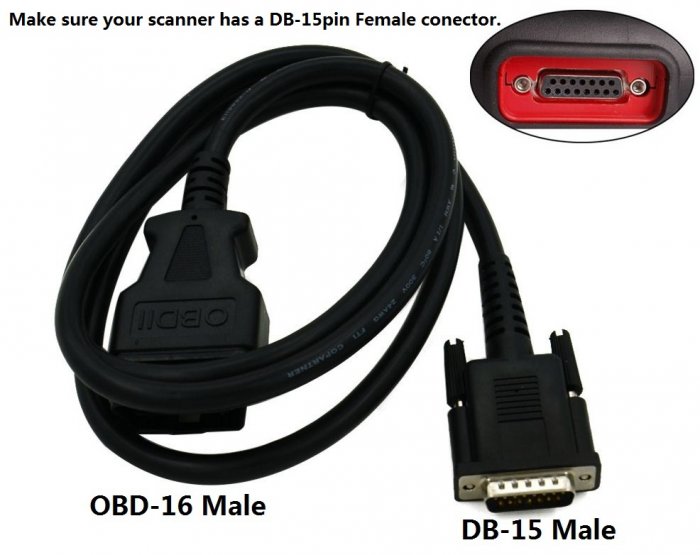 OBD 16Pin Cable for Autel AutoLink AL439 AL539 AL539B scanner|Autel ...