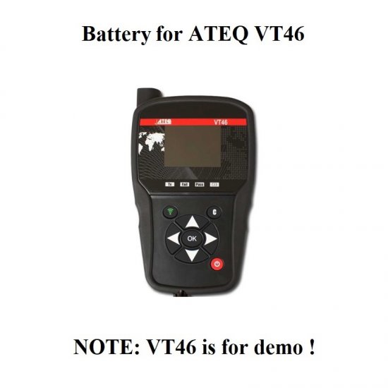 Battery Replacement for ATEQ VT46 TPMS Diagnostic Tool|ATEQ-VT46|ATEQ TPMS