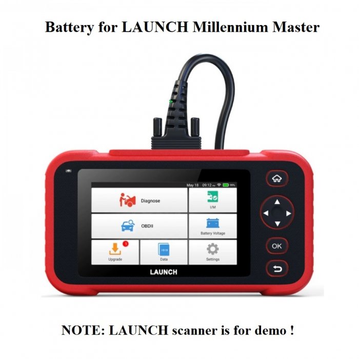 Battery Replacement for LAUNCH Millennium Master Scan Tool|LAUNCH ...