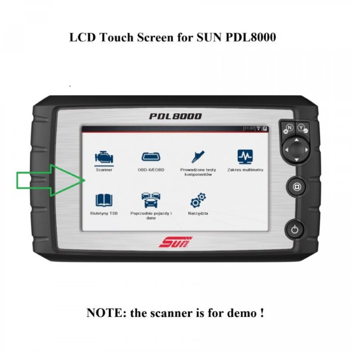 LCD Touch Screen Digitizer Replacement for SUN PDL8000 Scan Tool|SUN ...