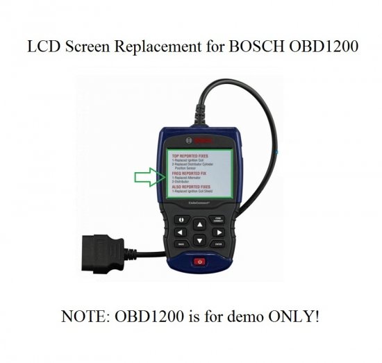 LCD Screen Display Replacement for BOSCH OBD 1200 Scan Tool|BOSCH ...