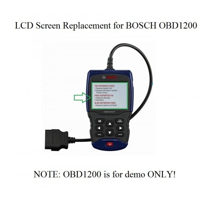 LCD Screen Display Replacement for BOSCH OBD 1200 Scan Tool|BOSCH ...