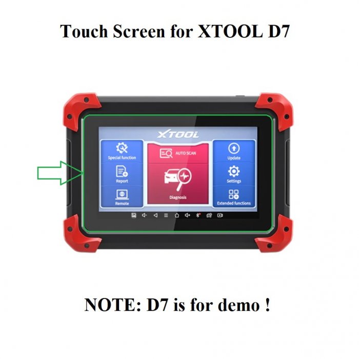 Touch Screen Digitizer Replacement for XTOOL D7 D7BT Scanner|XTOOL-D7 ...