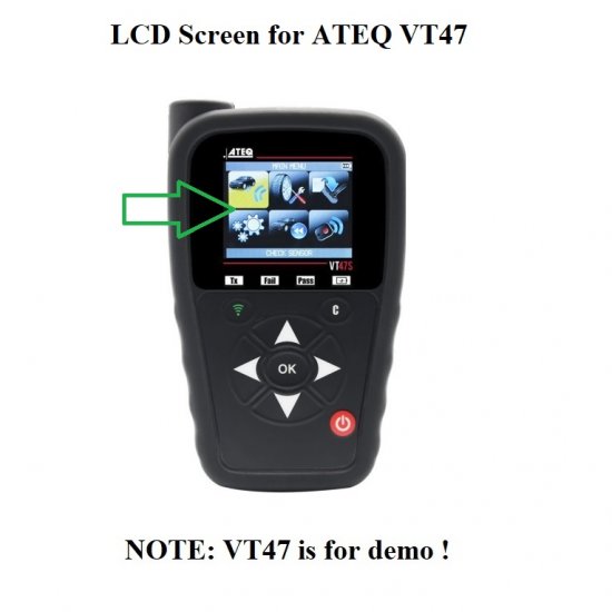 LCD Screen Display Replacement for ATEQ VT47 TPMS Tool|ATEQ-VT47|ATEQ TPMS