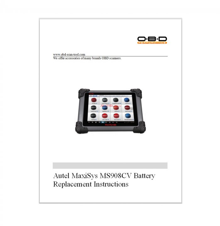 Battery Replacement for Autel MaxiSys CV MS908CV Truck Scan Tool|Autel ...
