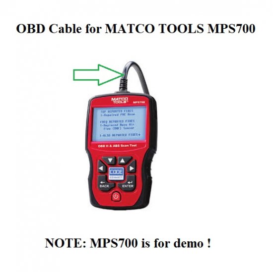 OBD2 16Pin Cable for MATCO TOOLS MPS700 SCAN TOOL|Matco-MPS700|MATCO TOOLS