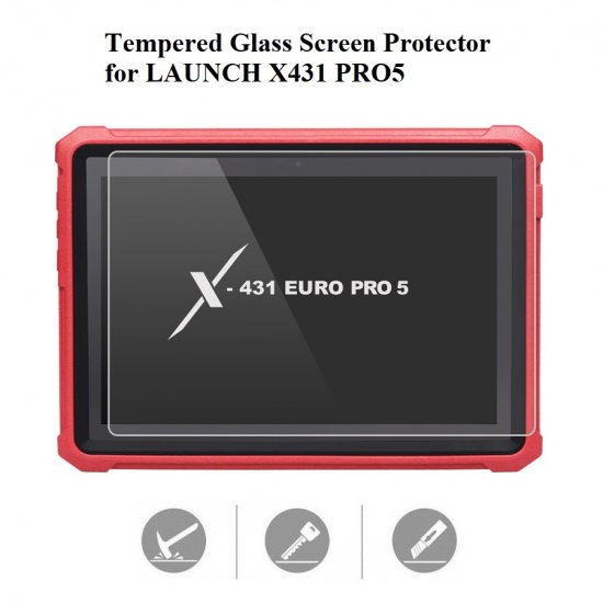 Tempered Glass Screen Protector for LAUNCH X431 EURO PRO5|LAUNCH-X431 ...