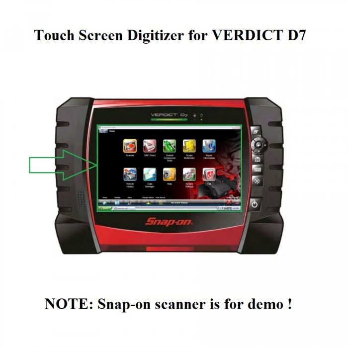 Touch Screen Digitizer Replacement for Snap-on VERDICT D7|Snap-on ...