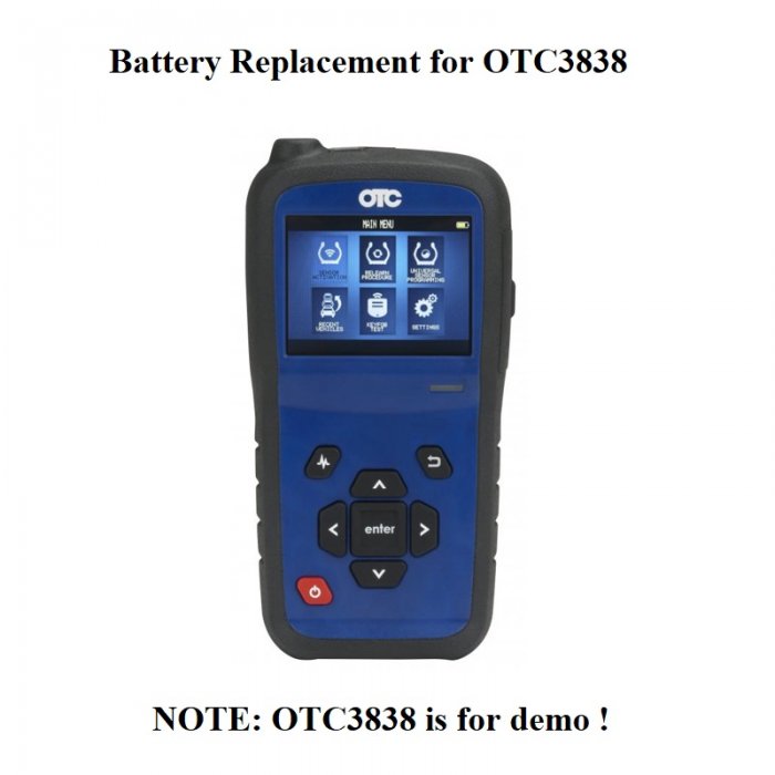 Battery Replacement For OTC 3838 TPMS Scan Tool|OTC-3838|Replacement Parts