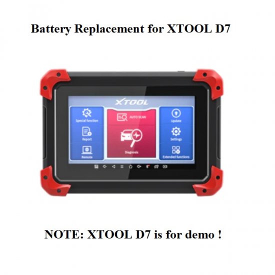Battery Replacement for XTOOL D7 D7BT Scan Tool|XTOOL-D7|XTOOL ...