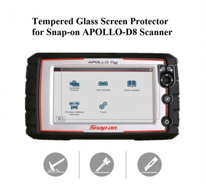 Tempered Glass Screen Protector for Snap-on Apollo-D8 EESC333|Snap-on ...