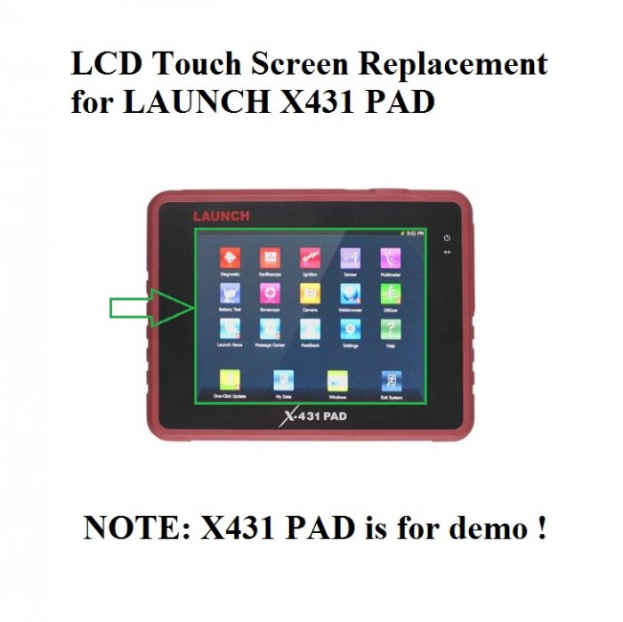 LCD Touch Screen Digitizer Replacement for LAUNCH X431 PAD|LAUNCH-X431 ...