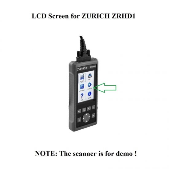 LCD Screen Display Replacement for ZURICH ZRHD1 Truck Scanner|ZURICH ...