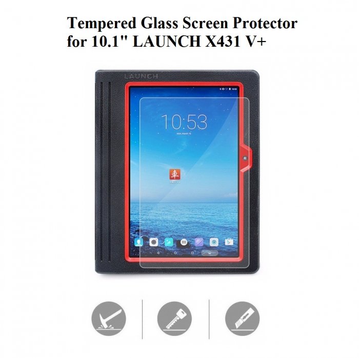 Tempered Glass Screen Protector for 10inch LAUNCH X431 V+ Plus|LAUNCH ...