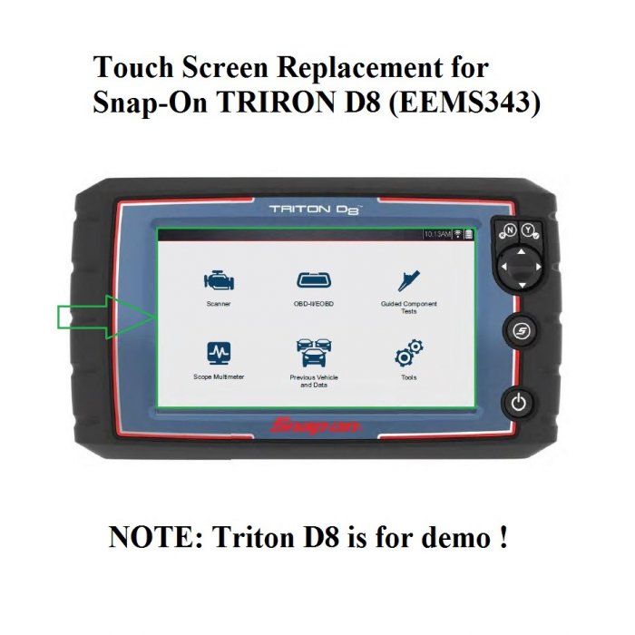LCD Touch Screen Digitizer for Snap-on Triton D8 EEMS343 Scanner|Snap ...