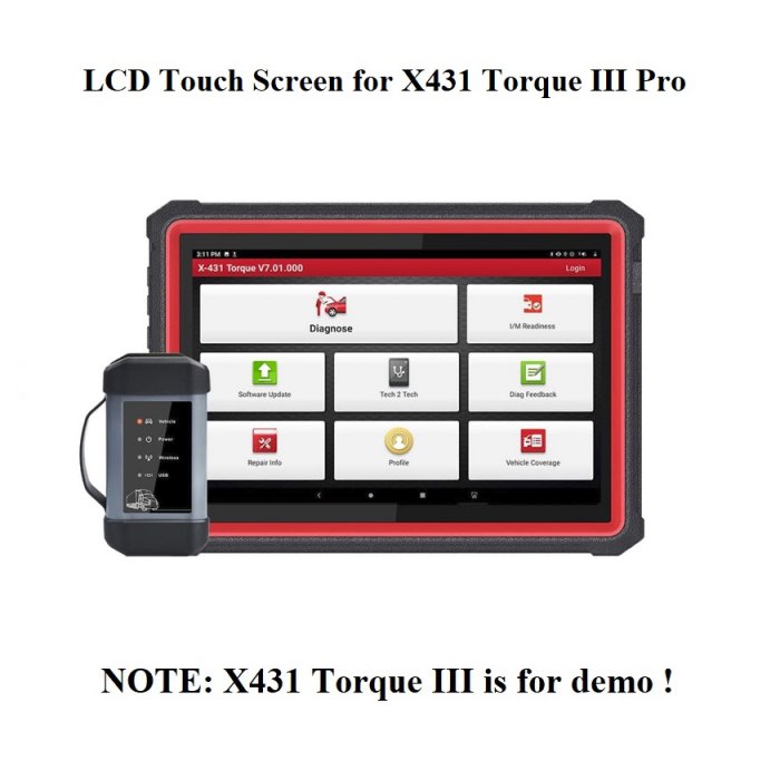 LCD Touch Screen Digitizer for LAUNCH X431 Torque III Pro|LAUNCH-X431 ...