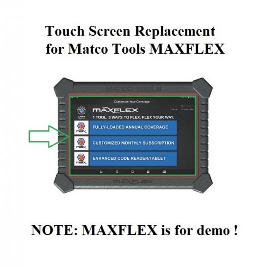Touch Screen Panel Digitizer Replacement for Matco Tools MAXFLEX|Matco ...