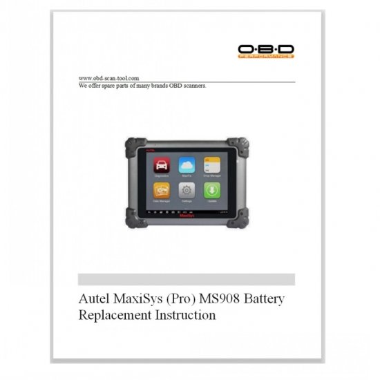 Battery Replacement for Autel MaxiSys MS908 MaxiSys Pro MS908P|Autel ...