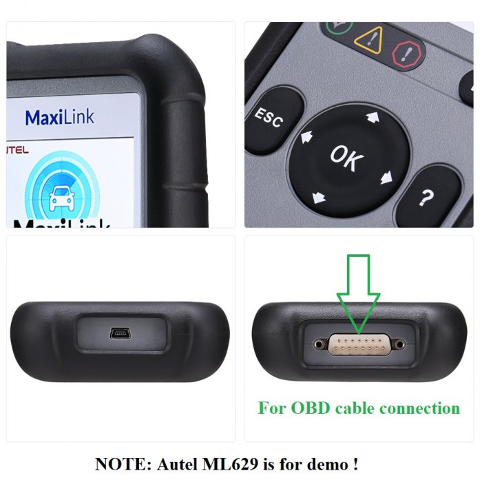 OBD Cable Diagnostic Cable for Autel MaxiLink ML629 Scanner|Autel-ML629 ...