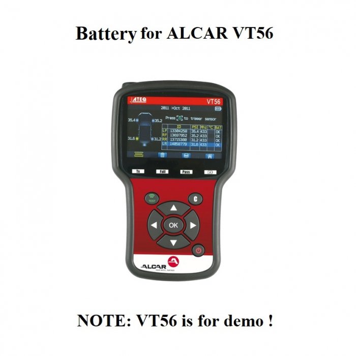 Battery Replacement for ALCAR VT56 TPMS Tool|ALCAR-VT56|ATEQ TPMS